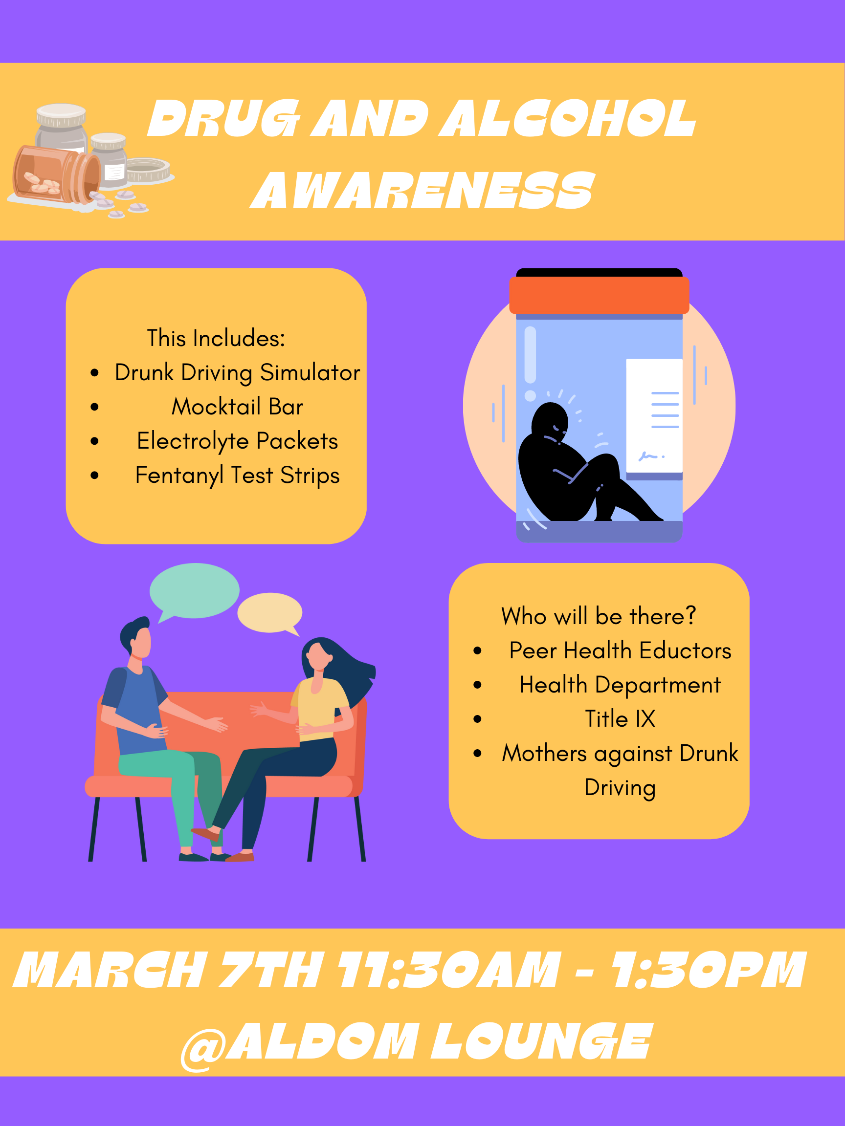 Drug And Alcohol Awareness Event At Aldom Lodge On 3 7 From 11 30 Am